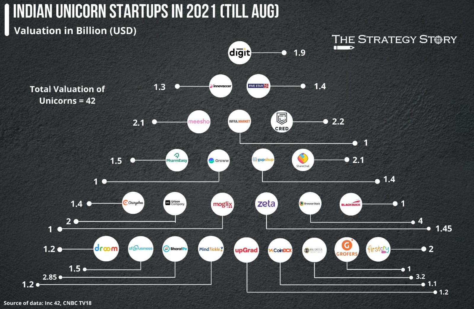 Indian Unicorn Startups in 2021 - The Strategy Story